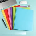 mfyjkho Folders with Pockets, 2-Pack Heavy Duty File Folders, Letter ...