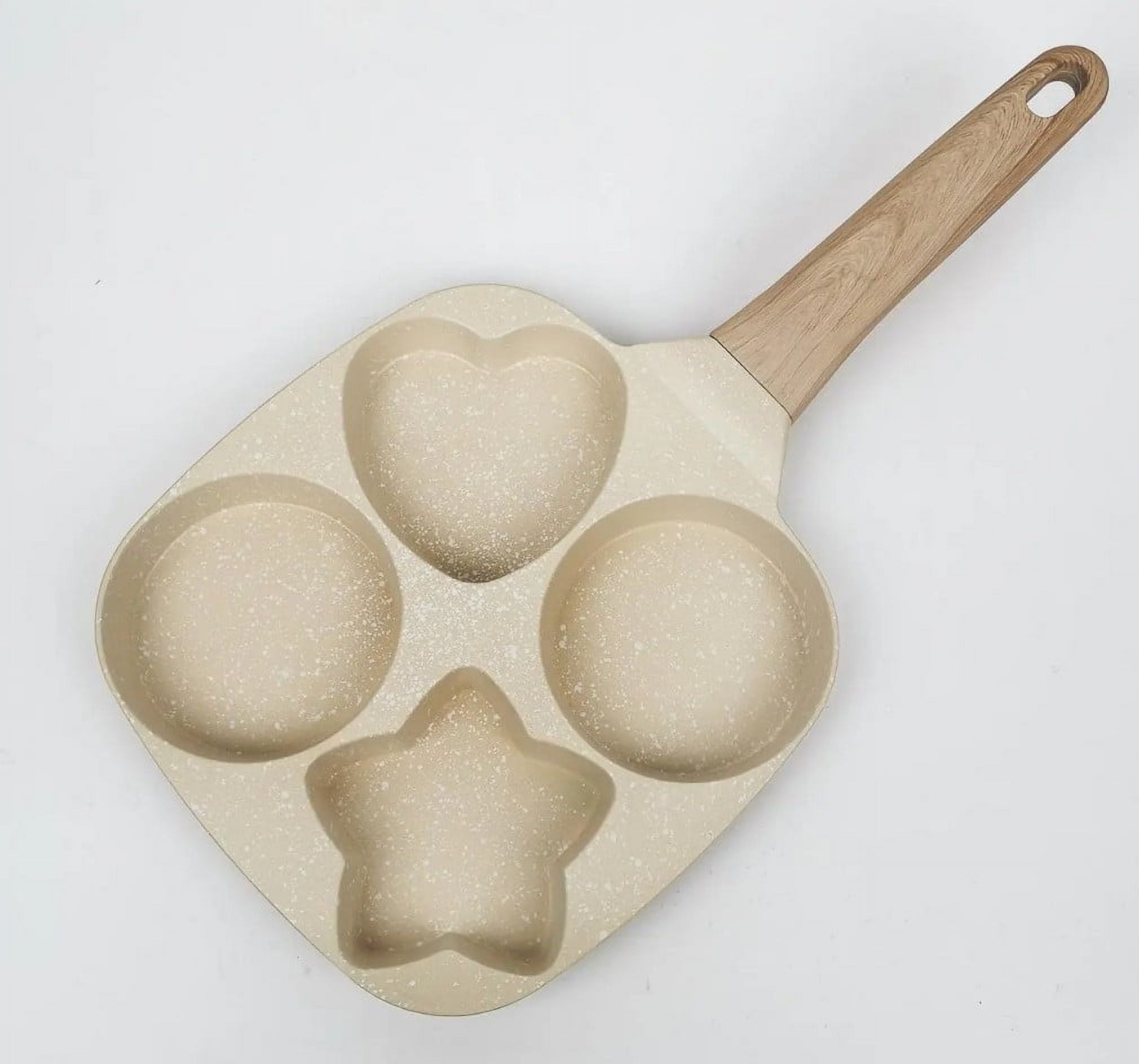 mfyjkho Non-Stick Hamburger Frying Pan with Thickened Bottom, Flat ...