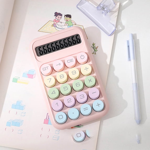 mfyjkho Pocket Calculator, Mini Desktop Calculator for Home Office ...