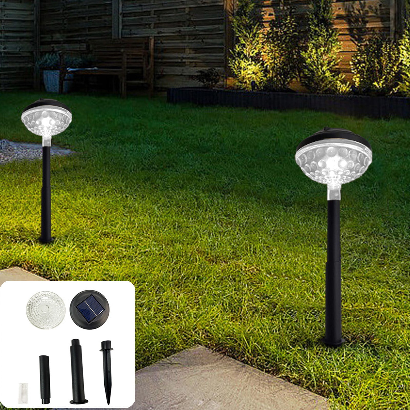 mfyjkho Solar Powered Outdoor Lights, Polka Dot Pattern Projector ...