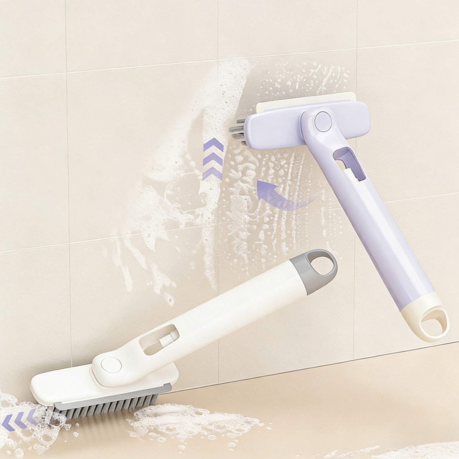 mfyjkho Spray Cleaning Brush with Built-In Liquid Dispenser, Hard ...