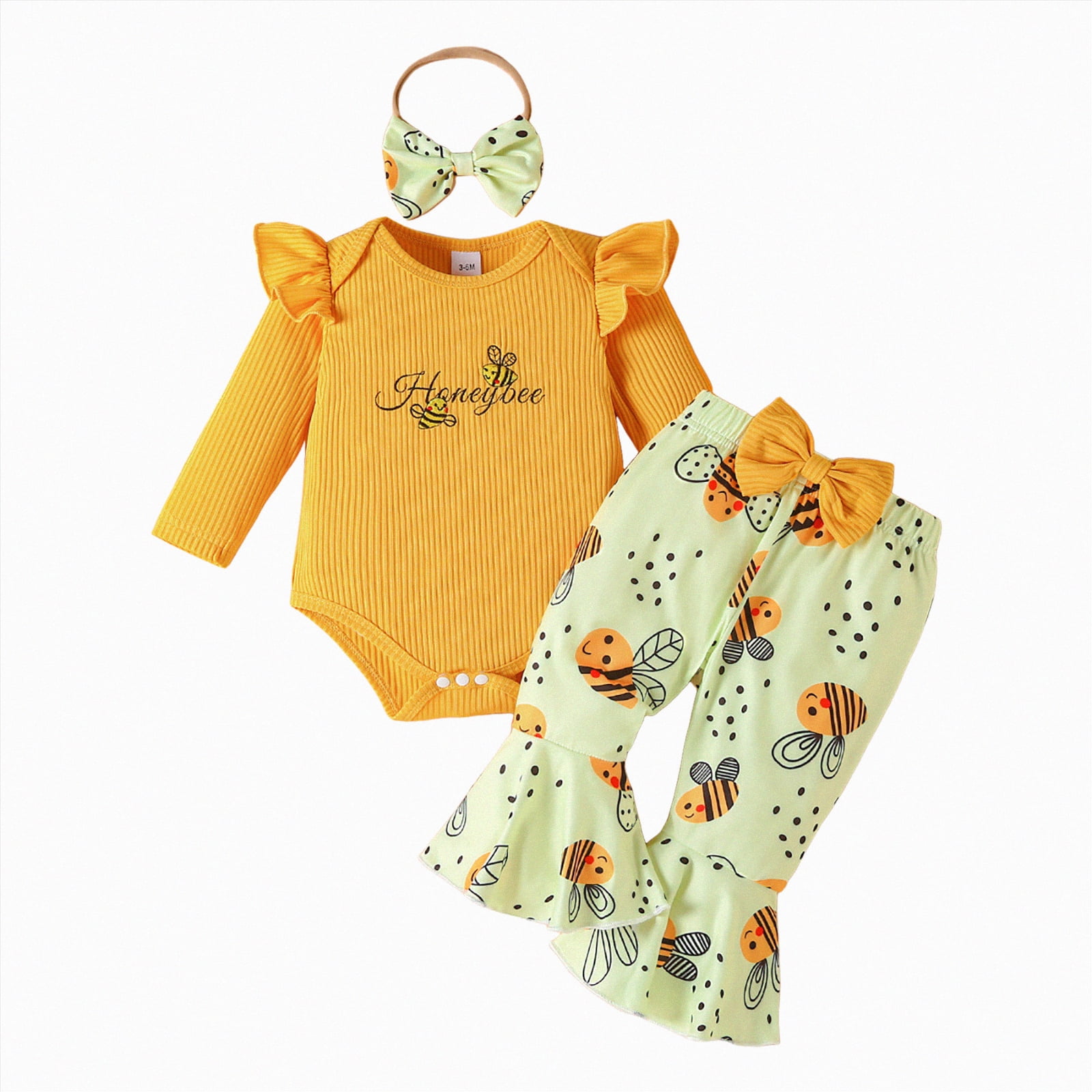 mgoYE 6-9 Month Girl Clothes Preemie Baby Girl Clothes Romper Fall ...