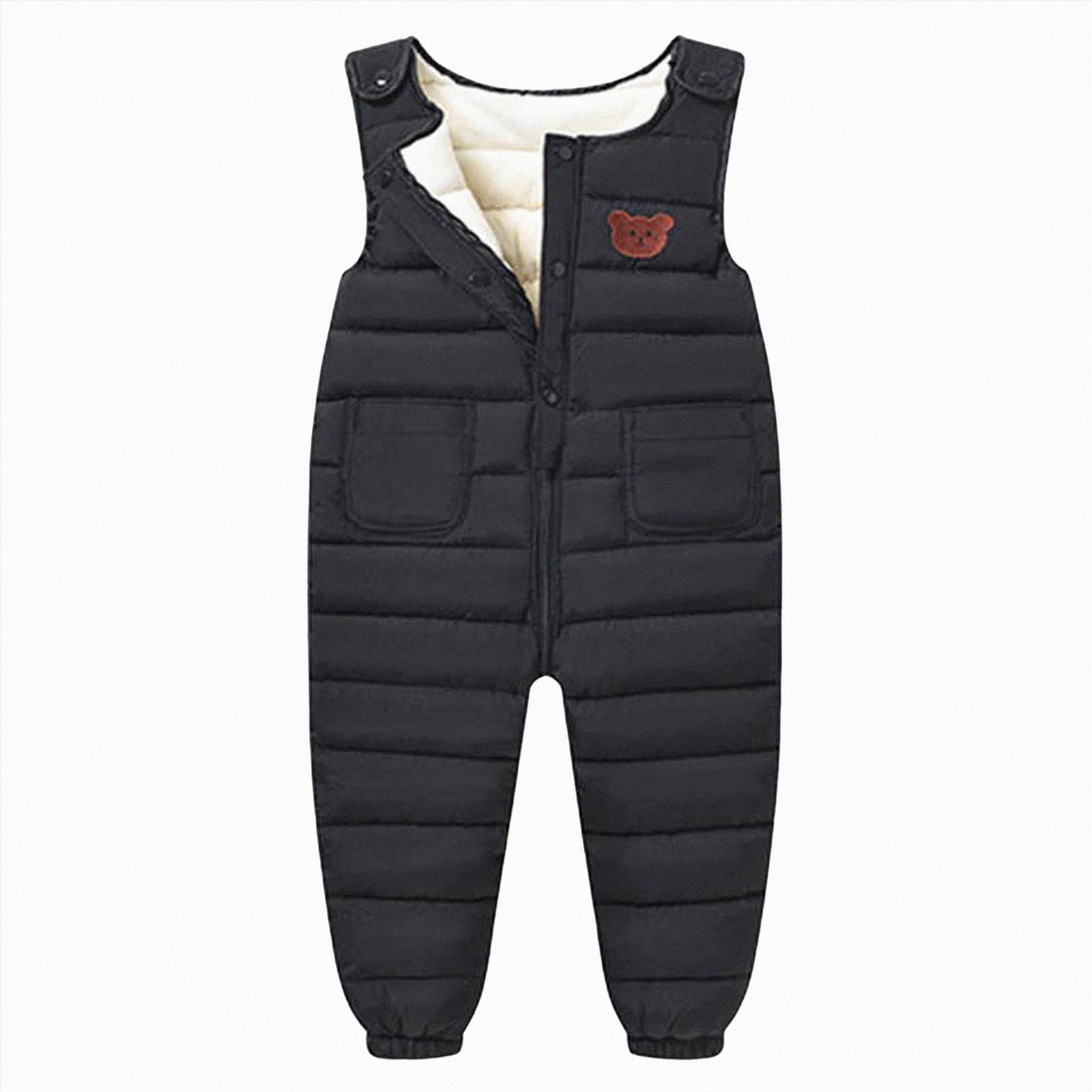 mgoYE Baby Toddlers Snow Bib Overalls Winter Warm Pants Kids Insulated ...