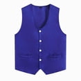 mgoYE Boys Suit Vest Kids Formal Dress Vest for Boy Wedding Outfit(Blue ...