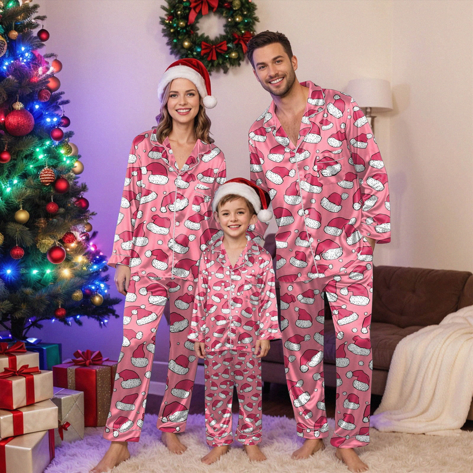 mgoYE Christmas Family Matching Pajamas, Festive Xmas Sets for the ...