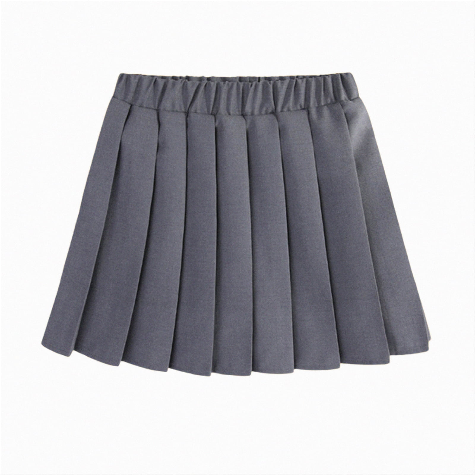 mgoYE Girls School Uniform Skirts Trendy Elastic High Waist Pleated ...