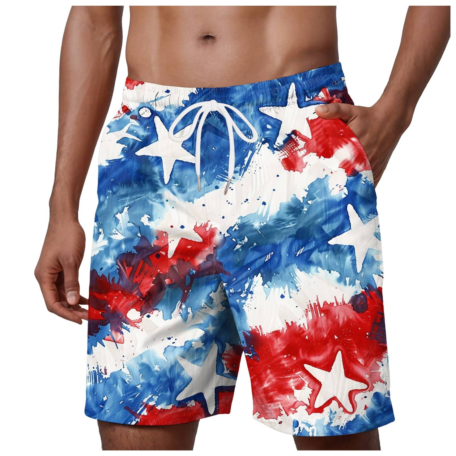 mgoYE Men's Bathing Suits Men's Swim Trunks with Compression Liner ...