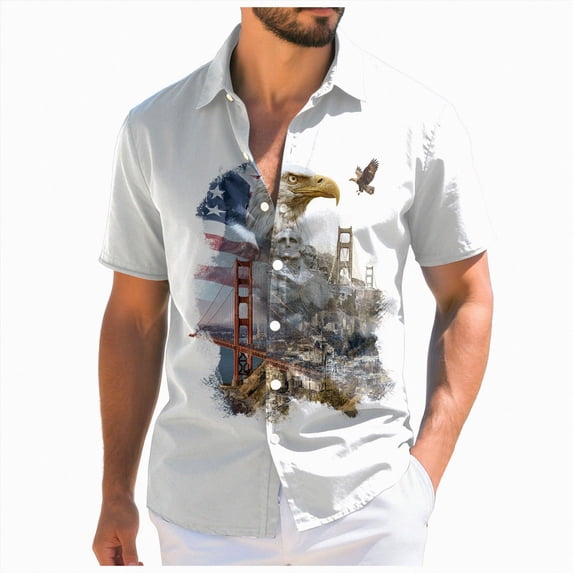 mgoYE Mens 250th Anniversary Polo Shirts 1776-2026 Patriotic ...