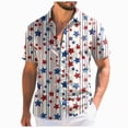 mgoYE Mens 250th Anniversary Polo Shirts Patriotic Eagle Flag Button ...