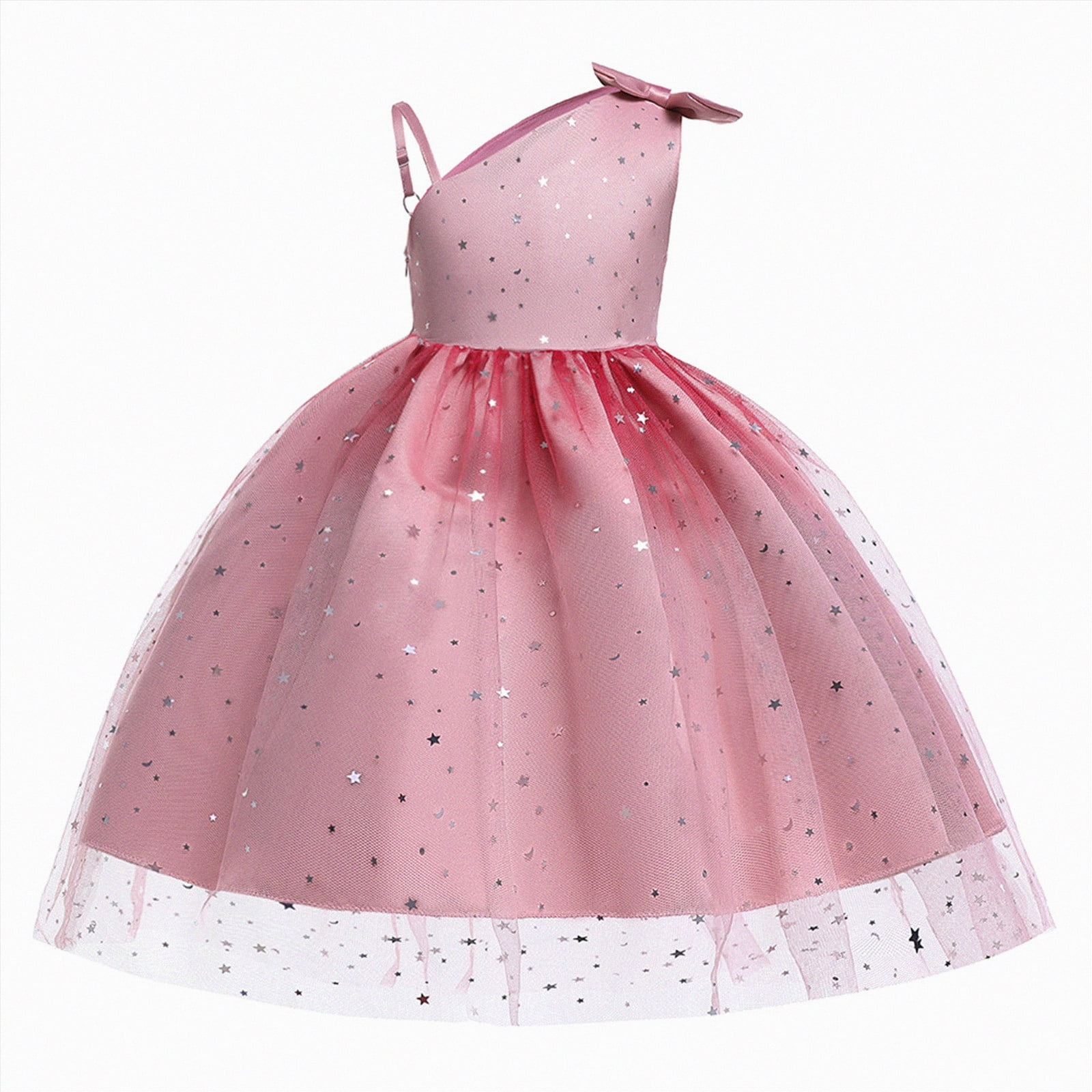 mgoYE Party Dress for Girls Wedding Flower Girl's Ruffles Lace Cute Bow ...