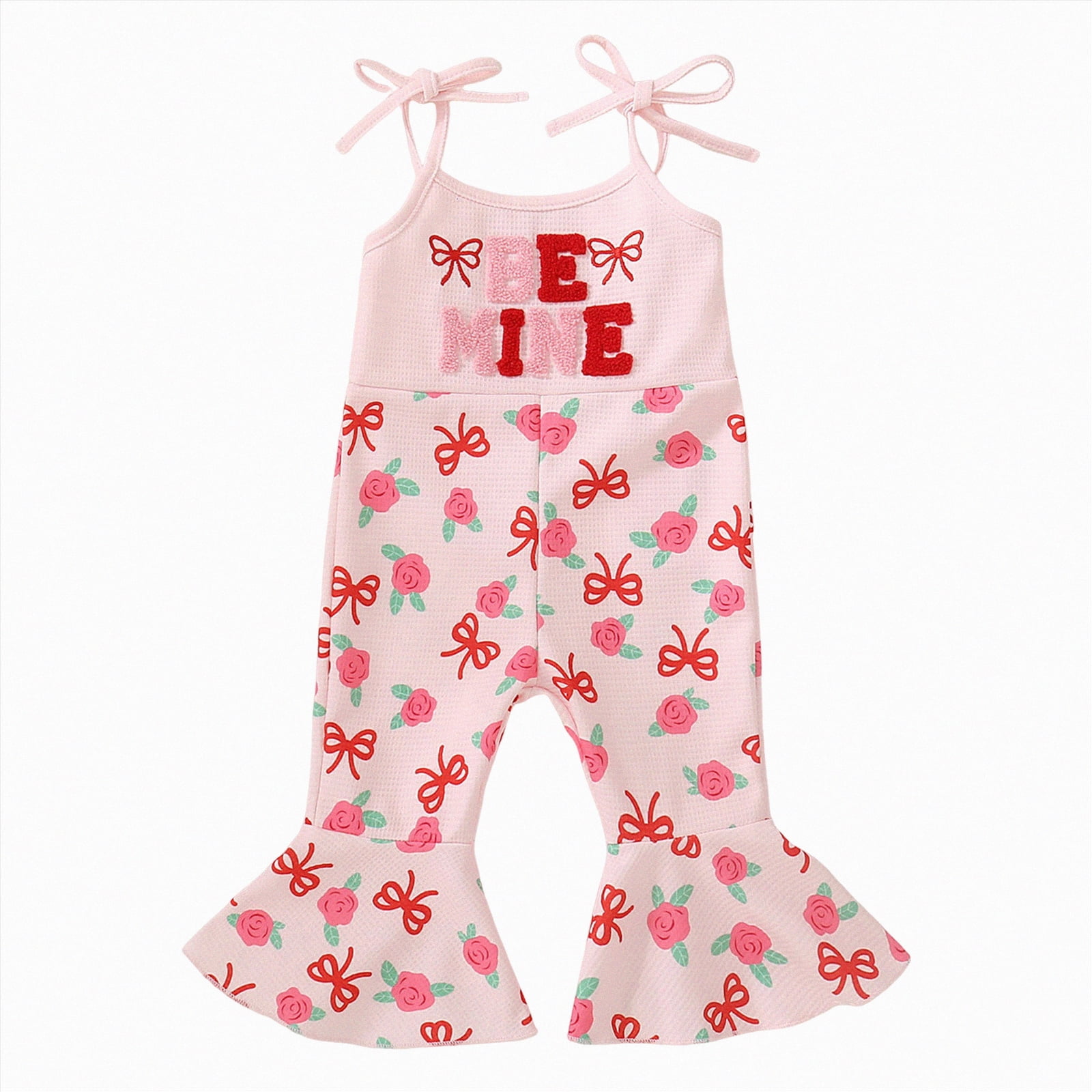mgoYE Toddler Baby Girl Clothes Cute Bow Sleeveless Halter Romper ...