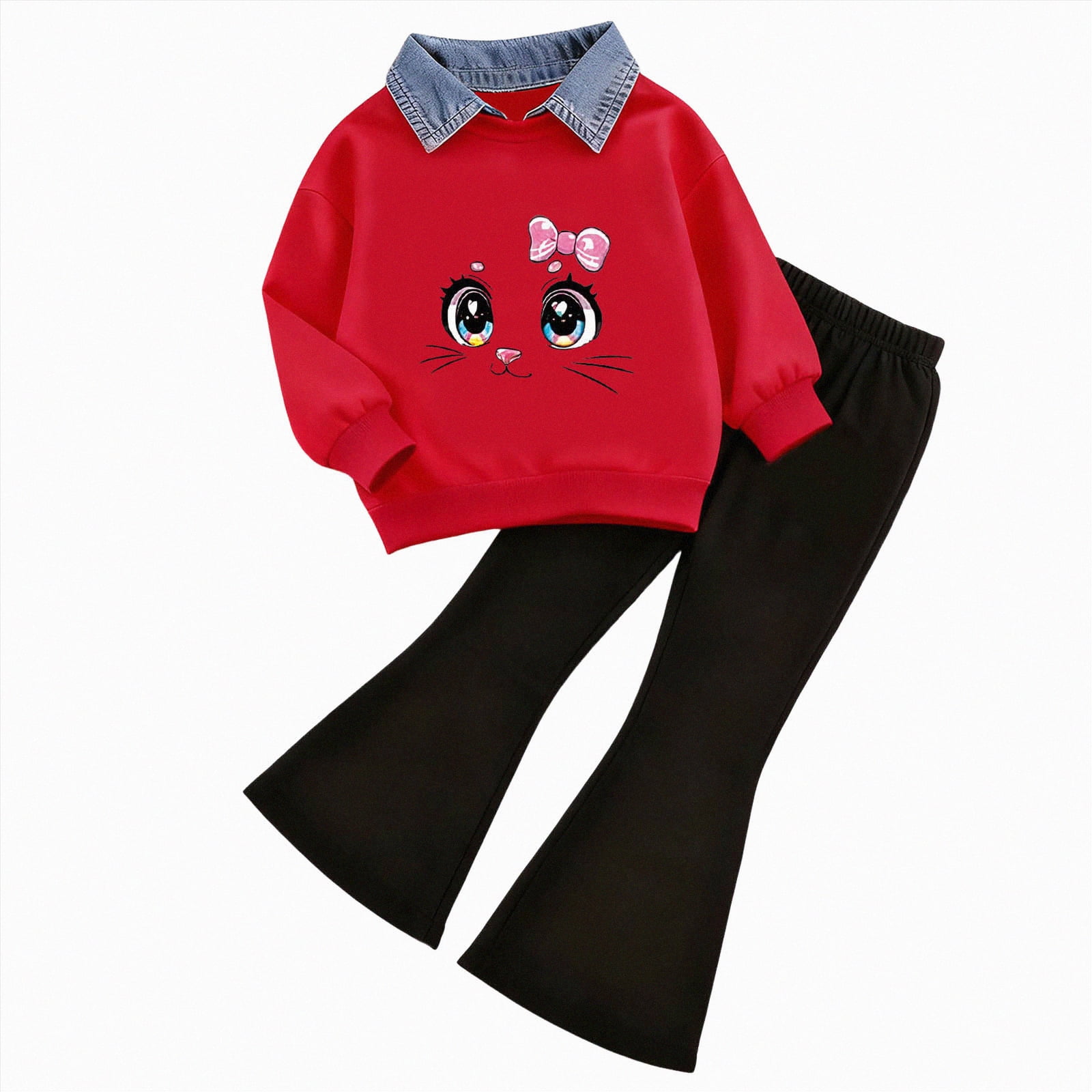 mgoYE Toddler Girls Clothes 3t Girls Clothes 2 Piece Cute Butterfly ...