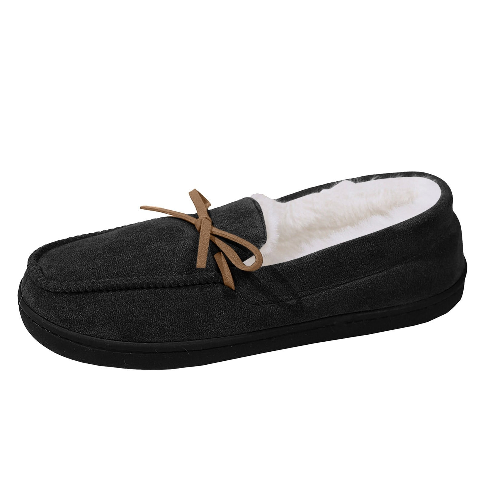 mgoYE Women's House Slippers Indoor Outdoor Moccasin Fuzzy Fluffy Furry ...