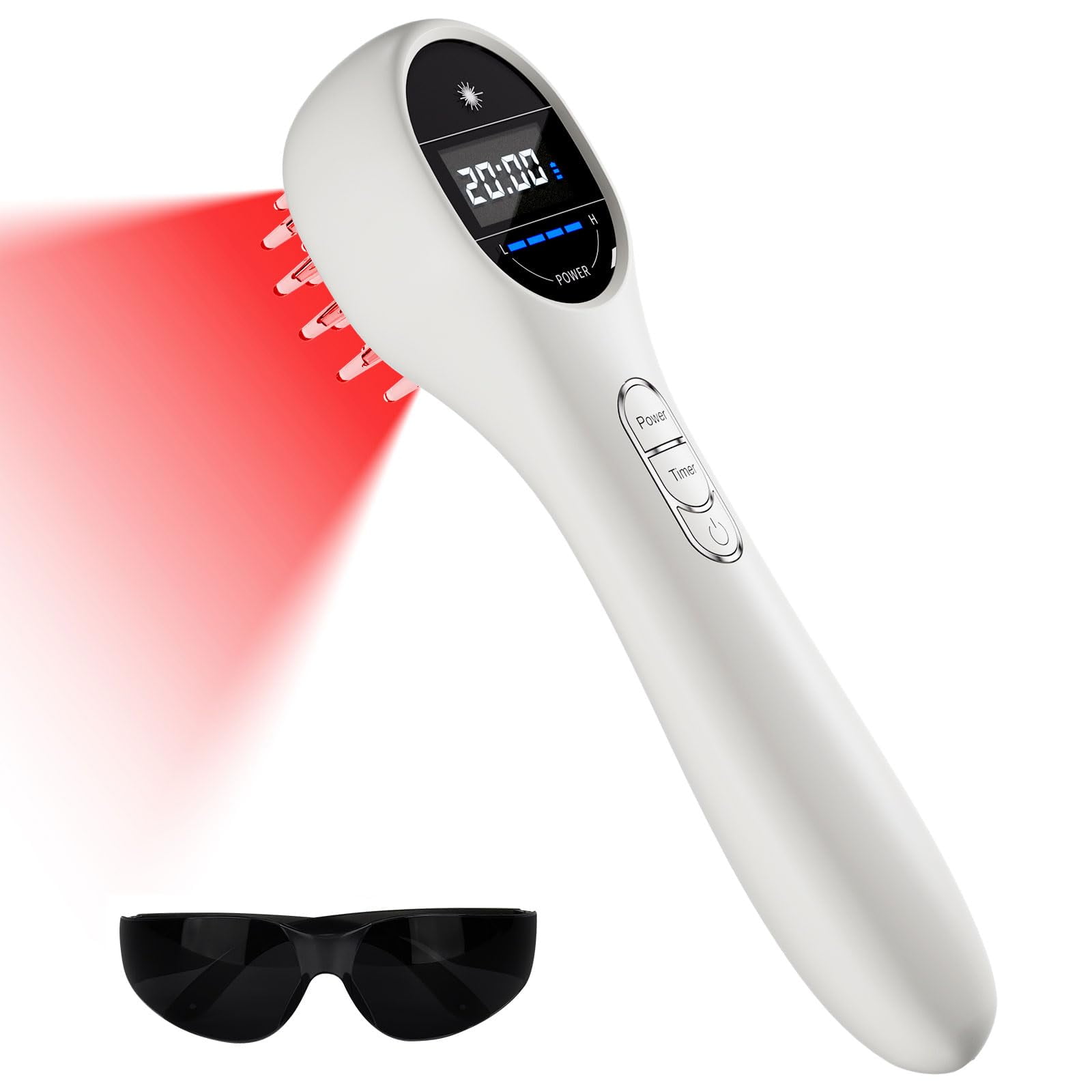 mhpoycd Red Light Comb, MMF7 650nm Near Infrared Light Device for Body ...