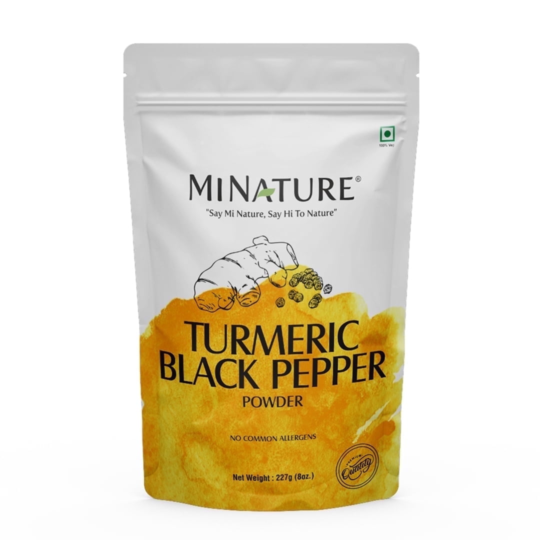 mi nature Turmeric Black Pepper Powder| Curcuma Longa with Piper Nigrum ...