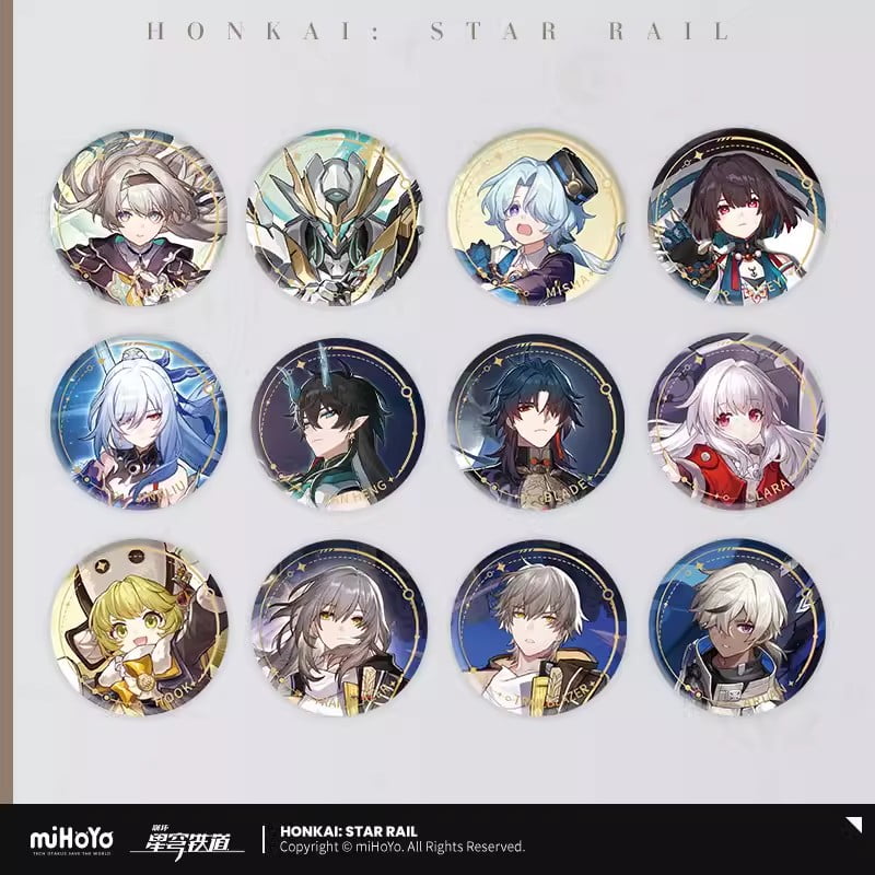 miHoYo Official Honkai Star Rail Standing Series Tinplate Badge ...