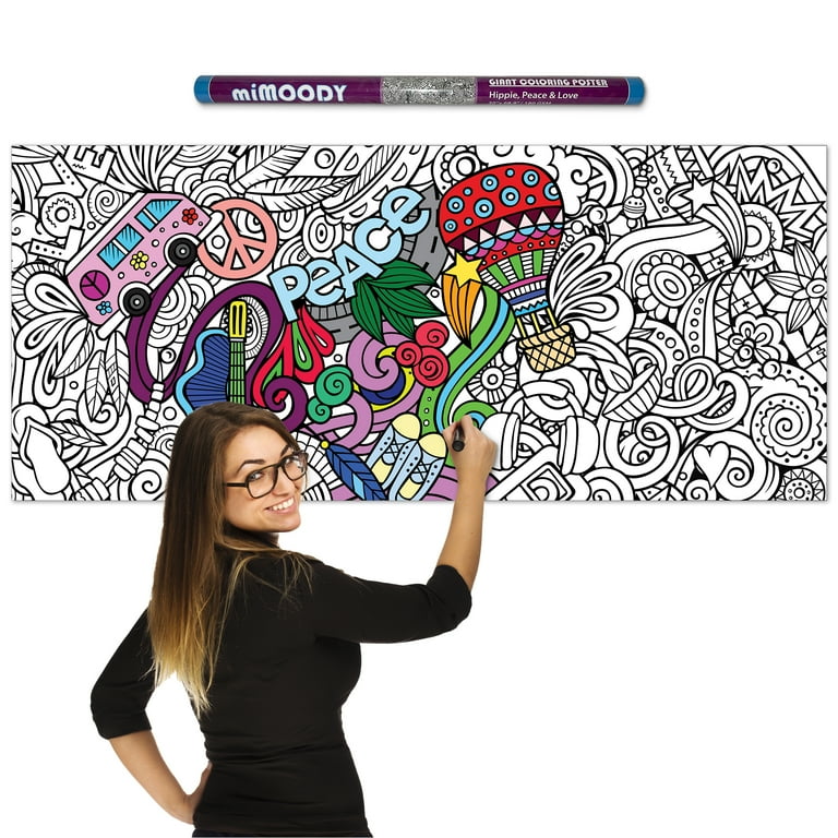 giant colouring posters for adults