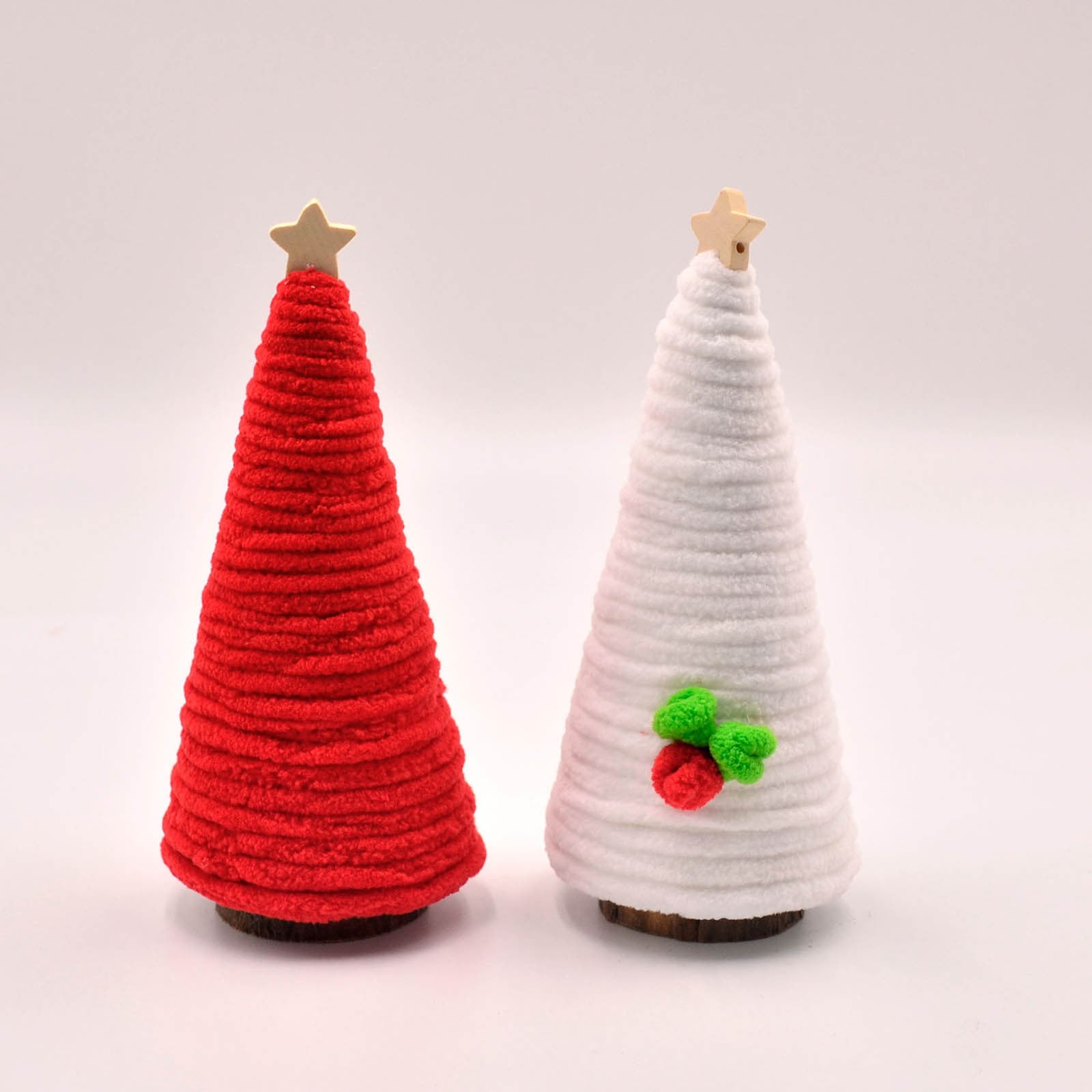 miaomiaocc Christmas Decorations Christmas Yarn Tree Table Bottle Brush ...