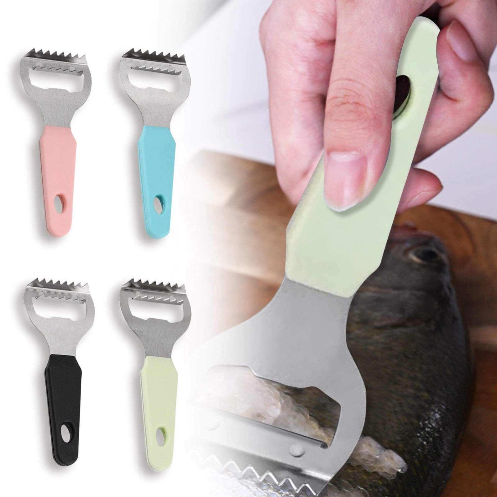 miaomiaocc Cutter Fishs Scale Knife, Fish Scales Brush, Scales Remover ...