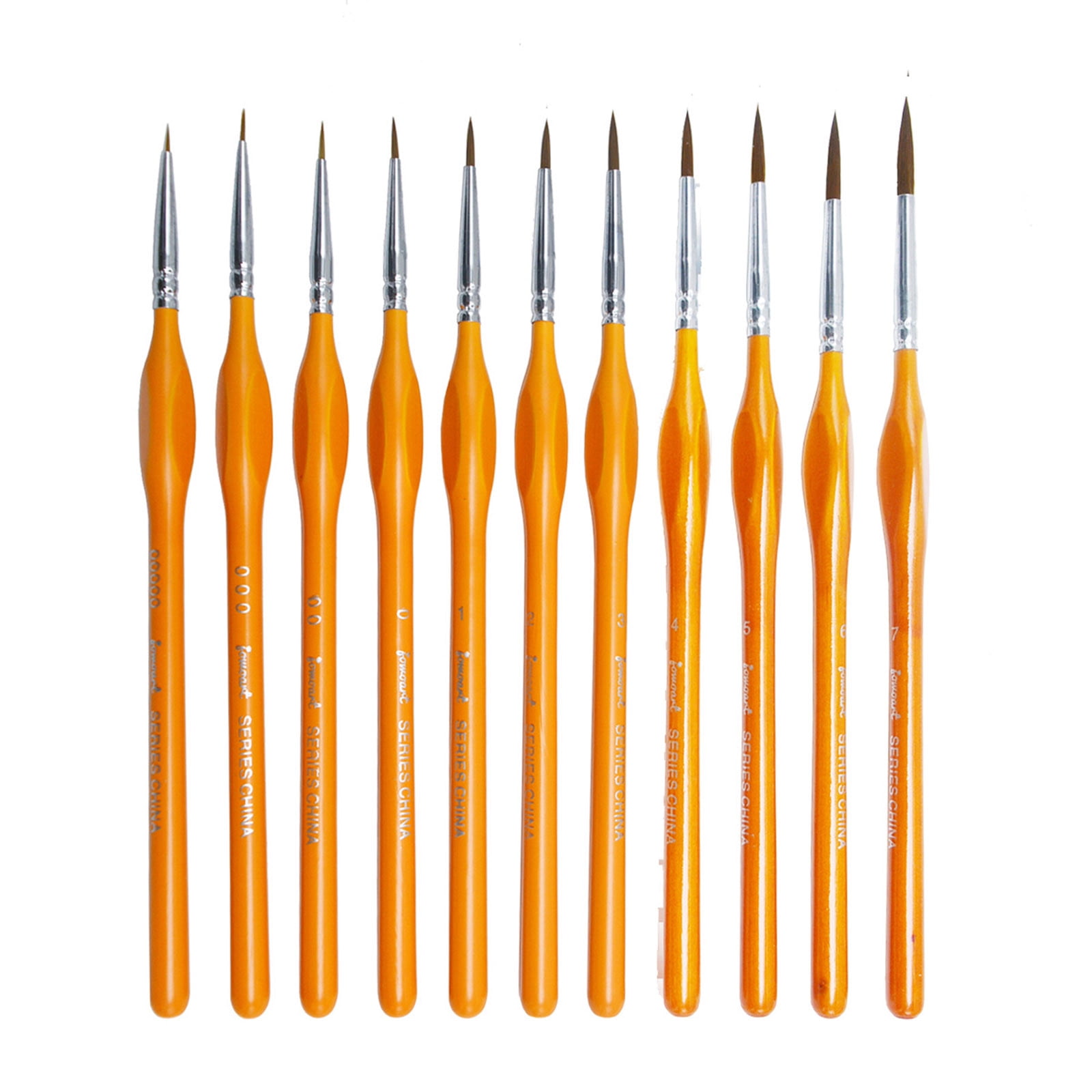miaomiaoke 11 Pcs Tiny Detail Paint Brushes, Fine Tip Point Paintbrush ...