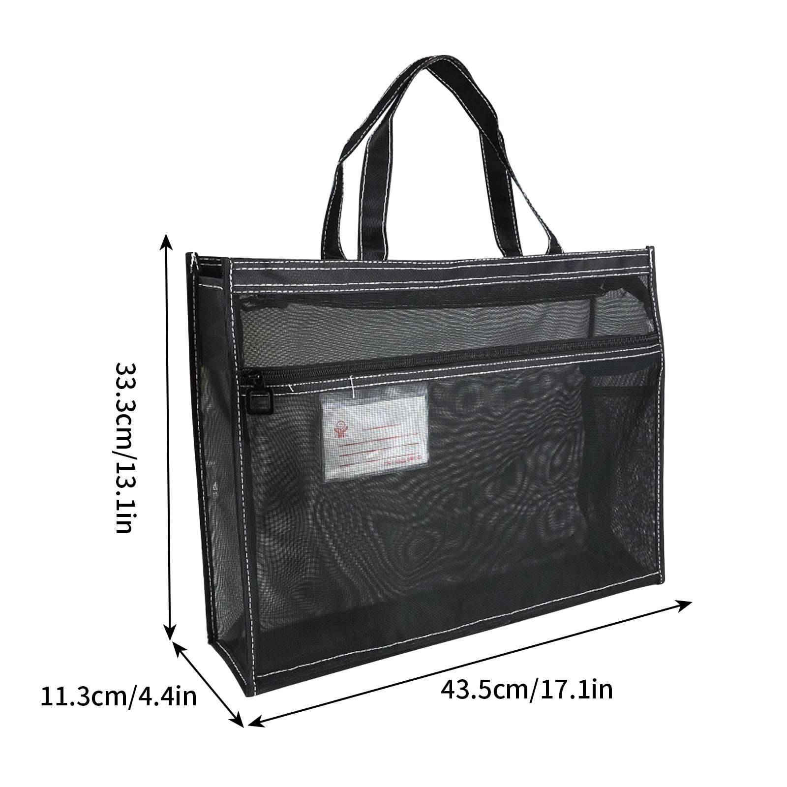 miaomiaoke A3 Mesh Art Portfolio Bag with Handle and Zipper Holder for ...