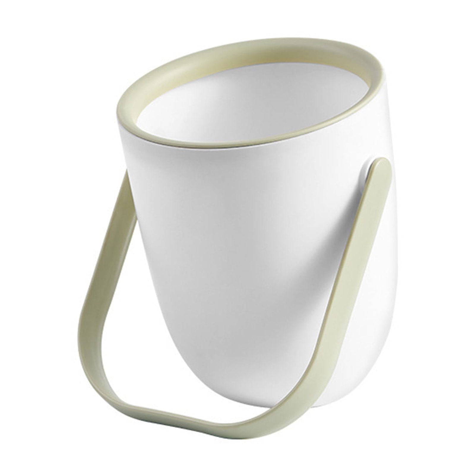 miaomiaoke Mini Open Lid Trash Can Desktop Plastic Wastebasket Small ...