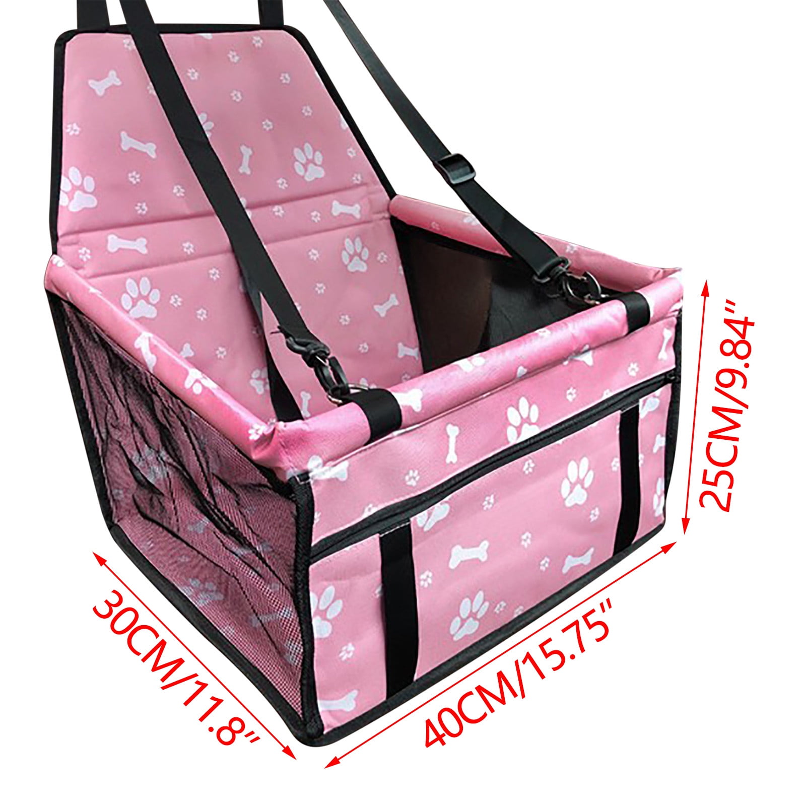 miaomiaoke Pet Car Booster Seat Travel Carrier Cage, Mesh Hanging Bag ...