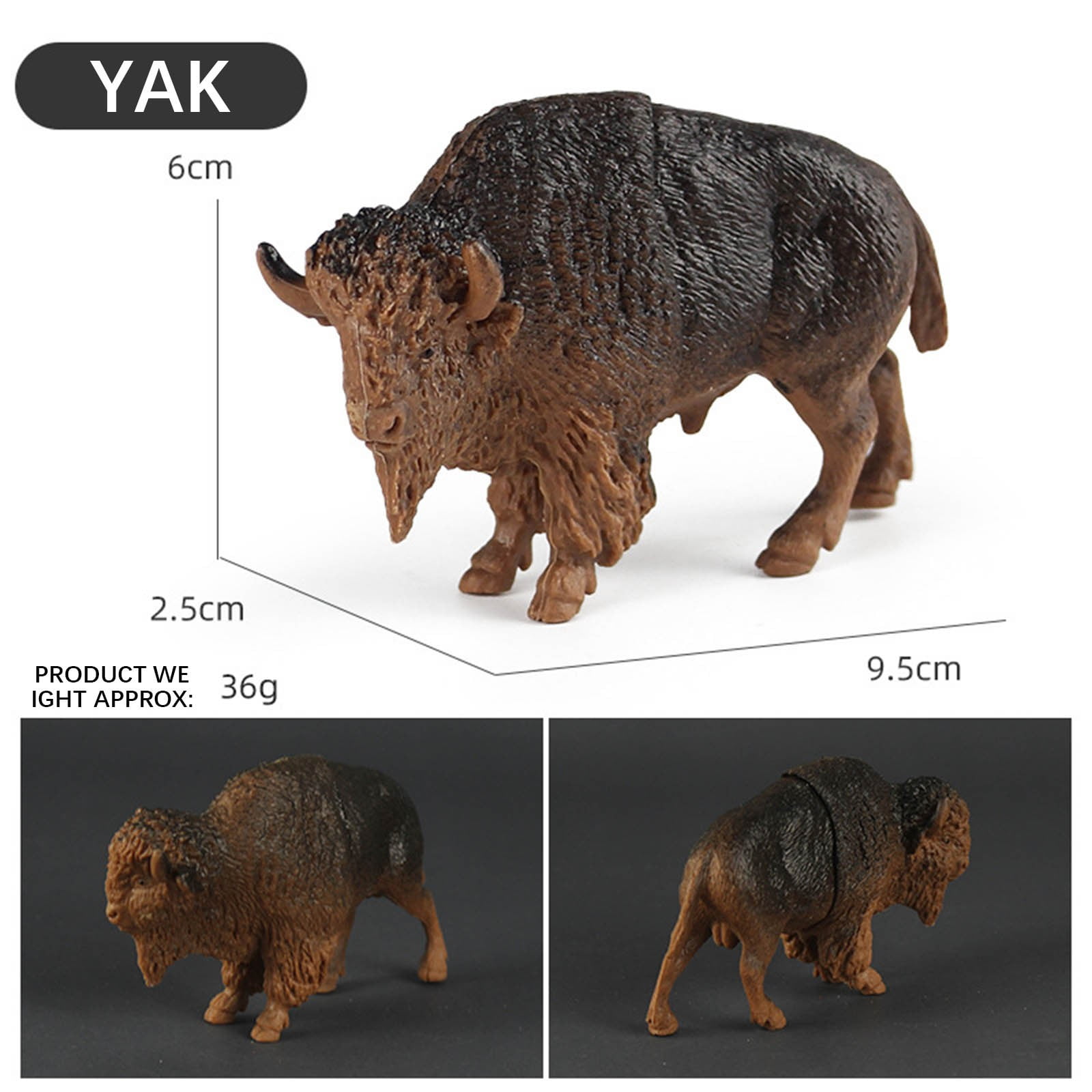 miaomiaoke Realistic Jungle Animal Figurines, Safari Animals Figures ...