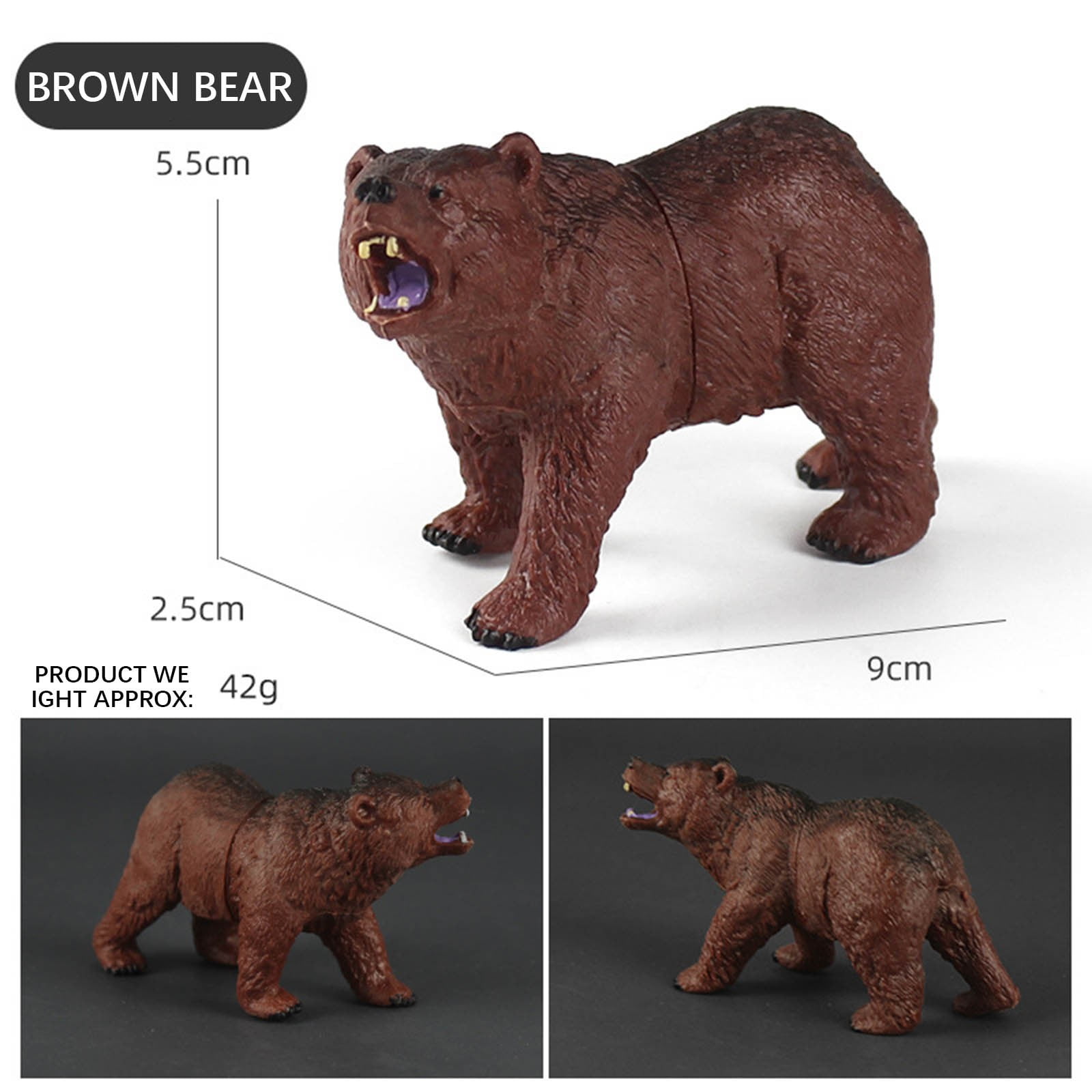 miaomiaoke Realistic Jungle Animal Figurines, Safari Animals Figures ...