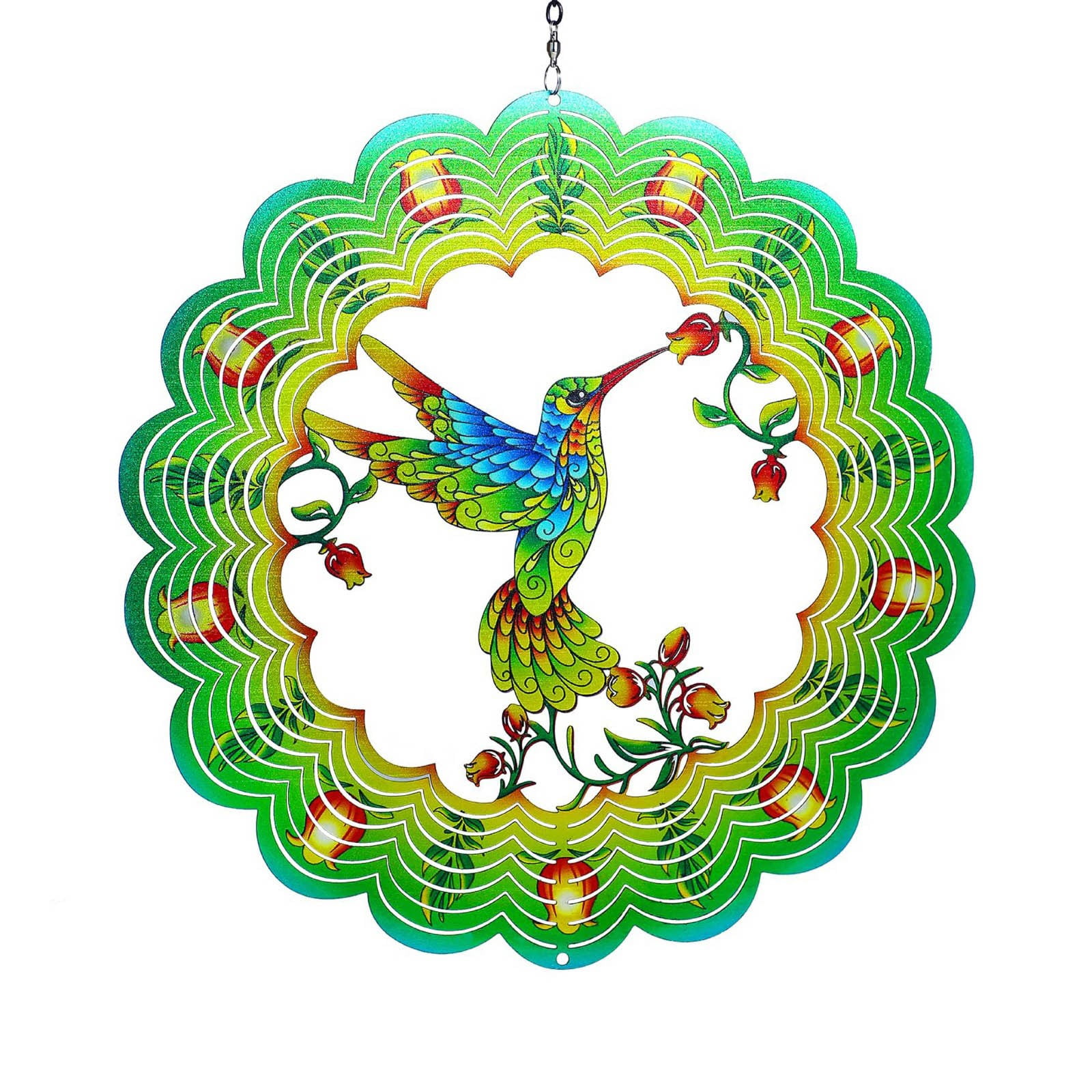 miaomiaoke Wind Spinners, Outdoor Animal Metal Hanging Art Wind ...