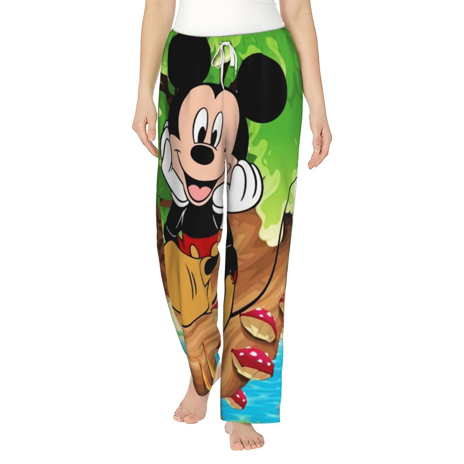 mickey mouse Women's Resident Parent Pajama Pants Printed Loose Fit ...
