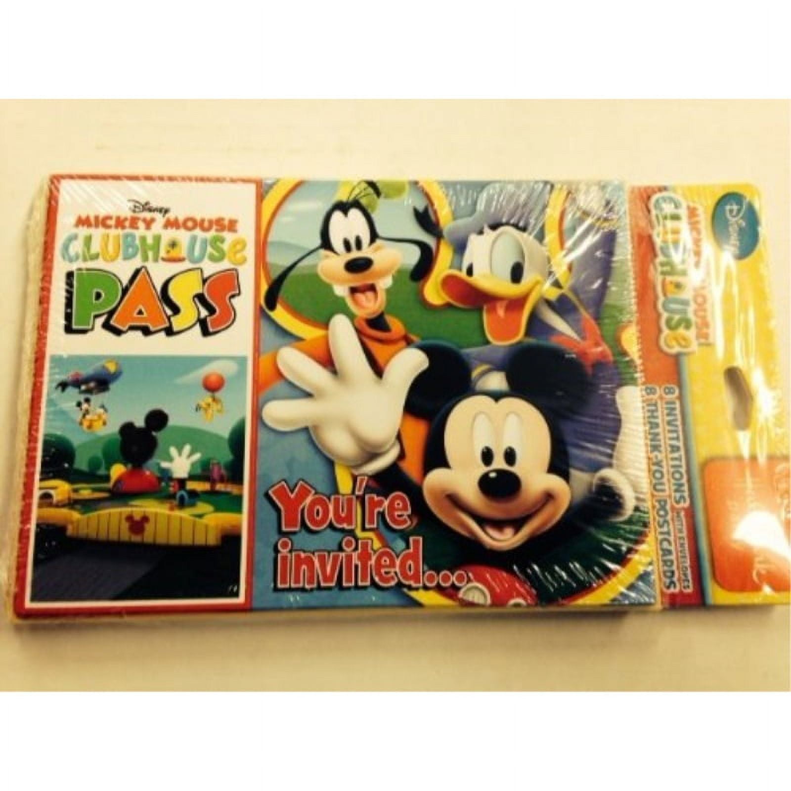 mickey mouse 'playtime' invitations and thank you notes w/envelopes ...