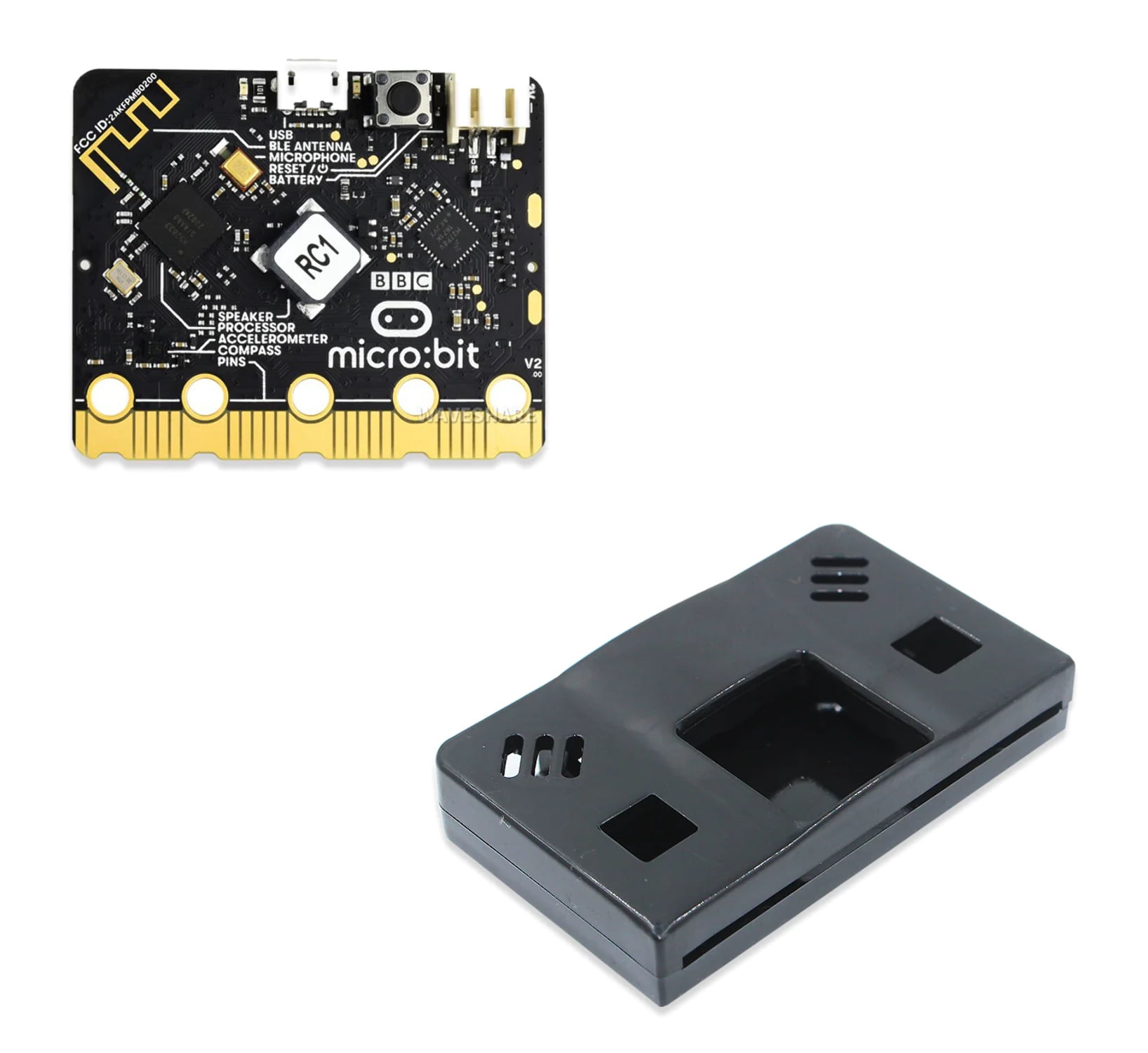 micro:bit v2 with Black Case - Walmart.com