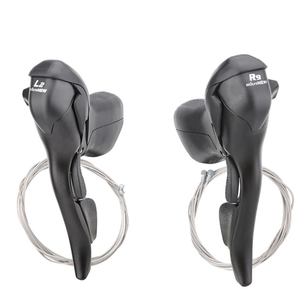 microNEW Shifters Dual Control Levers Finger Dial Road Bike 2 3X7 8 9 ...