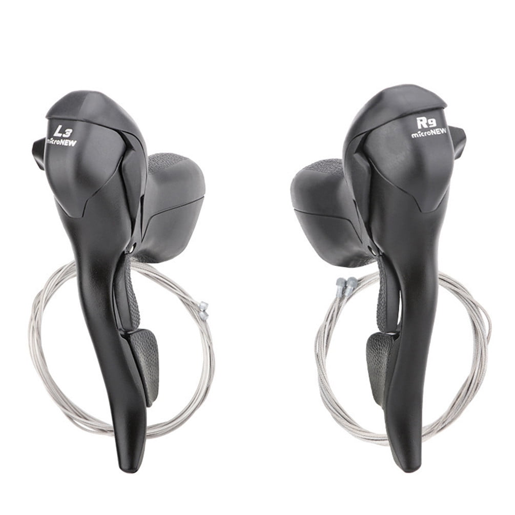 microNEW Shifters Dual Control Levers Finger Dial Road Bike 2 3X7 8 9 ...