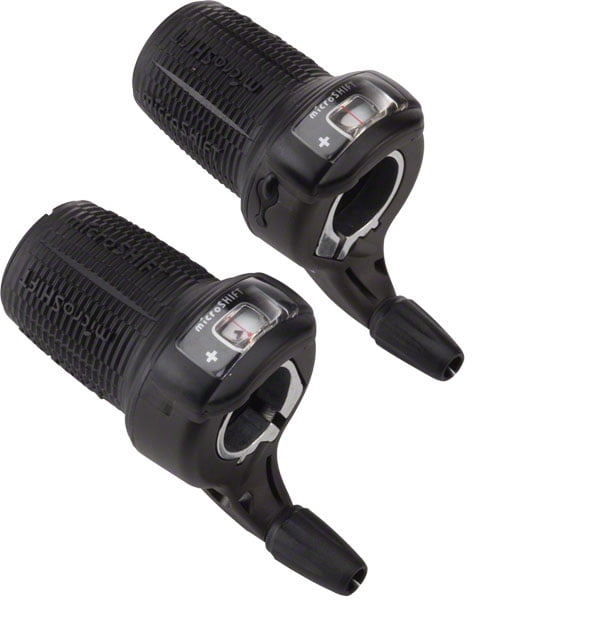 microSHIFT DS85 Twist Shifter Set, 8-Speed, Triple, Gear Indicator ...