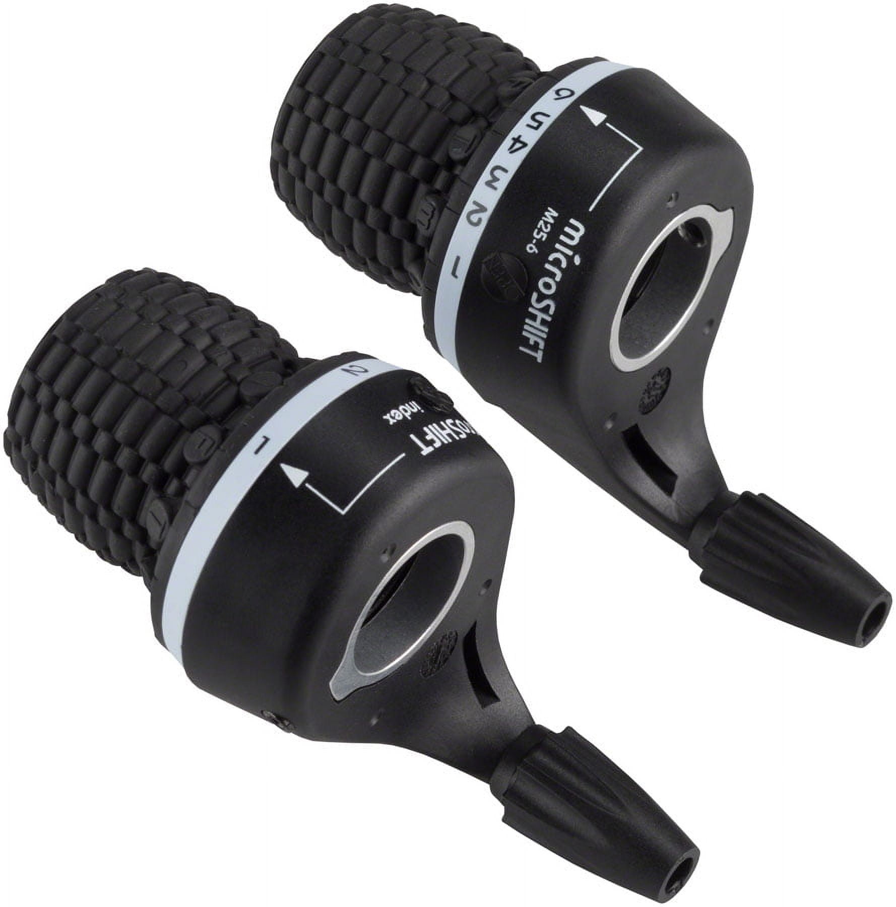 microSHIFT MS25 Twist Shifter Set, 6-Speed, Triple, Compatible with ...