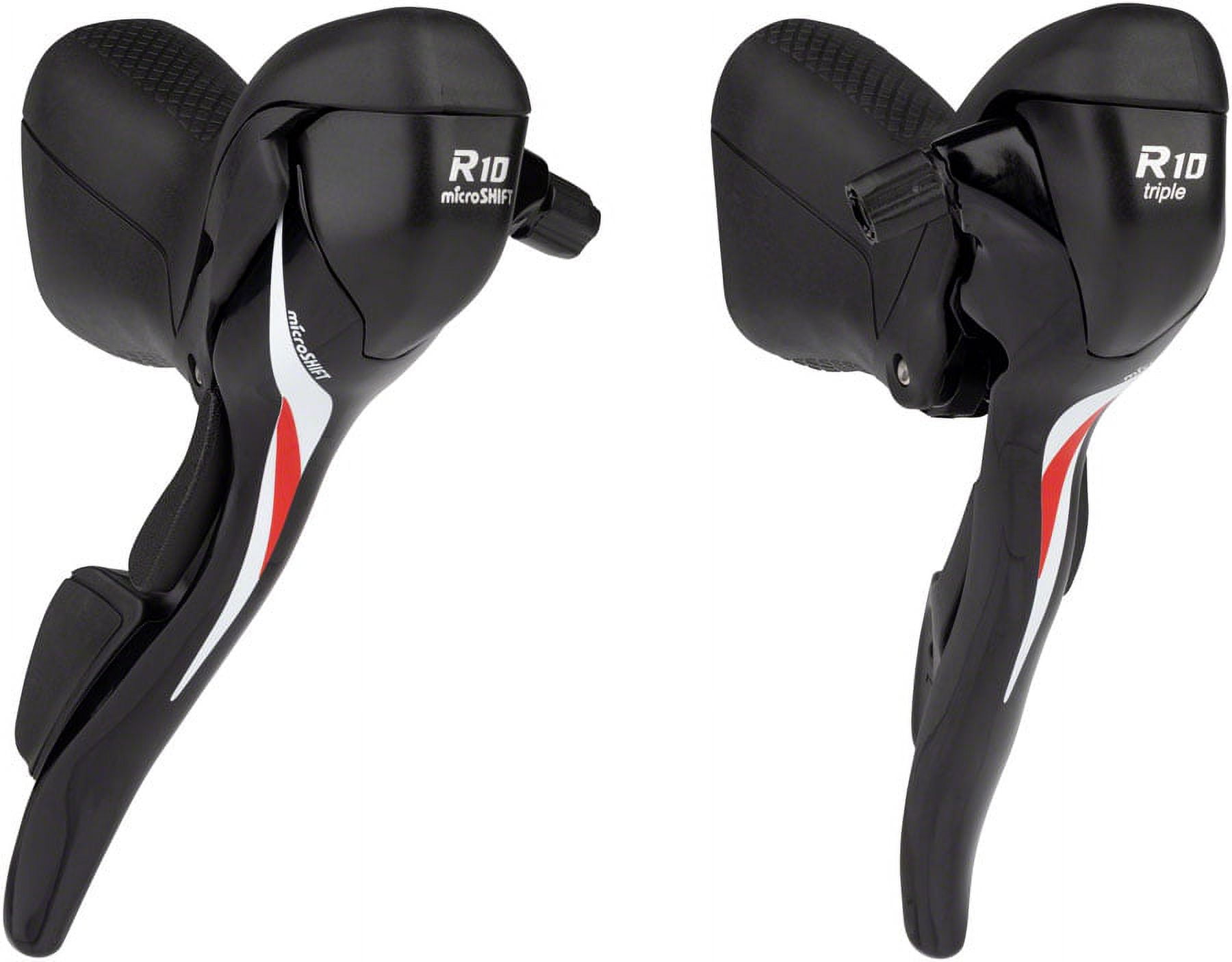 microSHIFT R10 Drop Bar Shift Lever Set - 3 x 10-Speed, Shimano ...