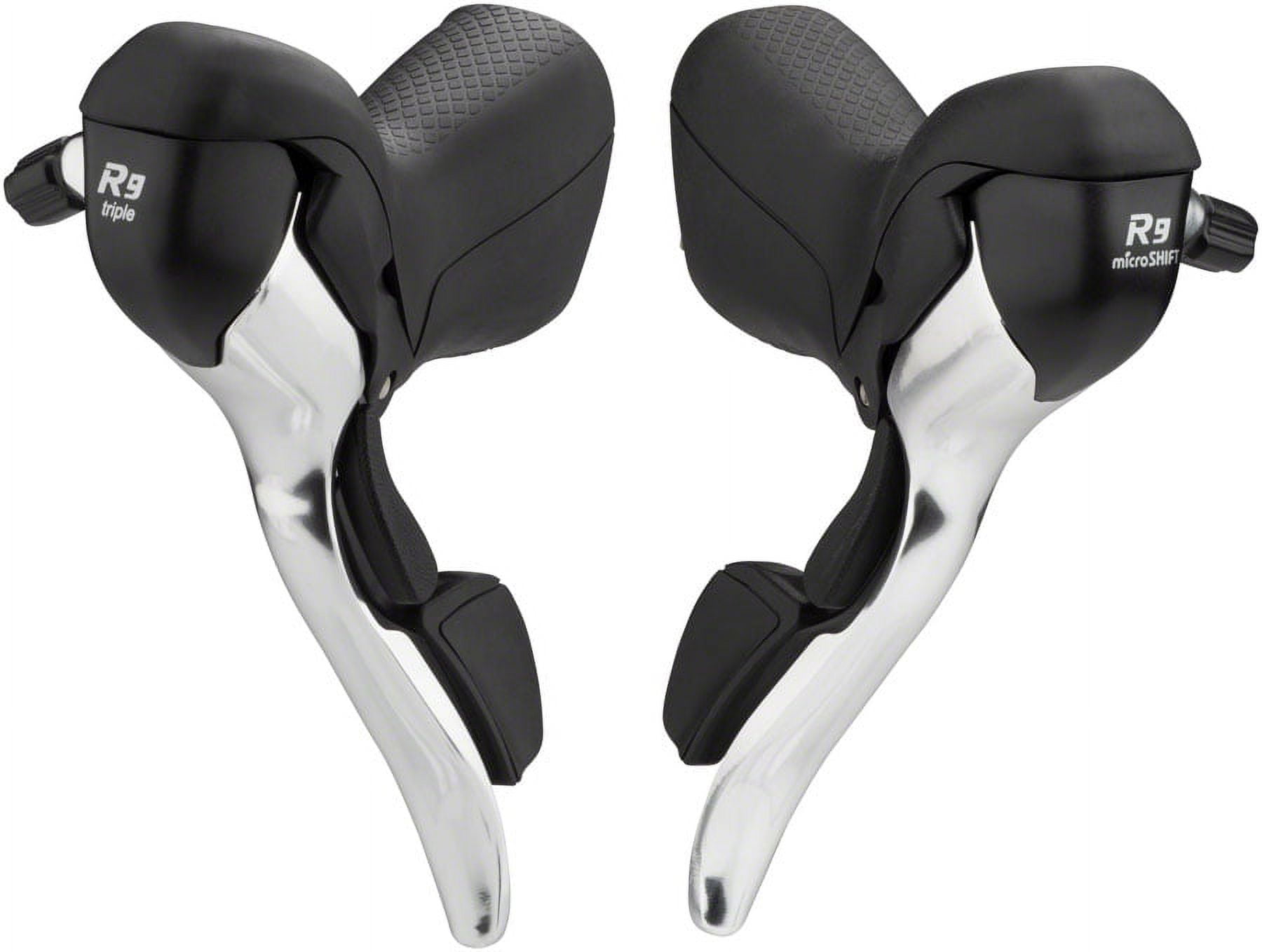 microSHIFT R9 Drop Bar Brake/Shift Lever Set - 3 x 9-Speed, Shimano ...