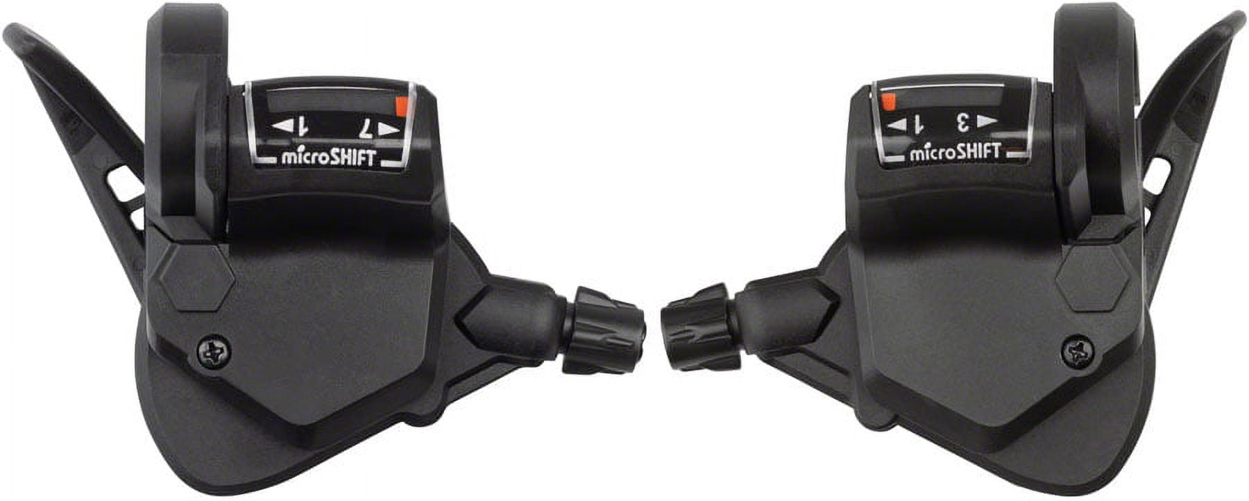 microSHIFT TS38 Thumb-Tap Shifter Set - 7 Speed Triple Optical ...