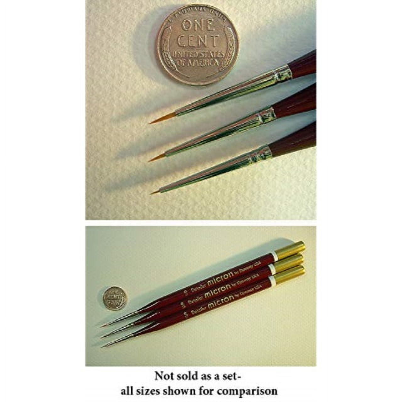 micron mini art brush- round detailer size 5/0(one brush) - Walmart.com