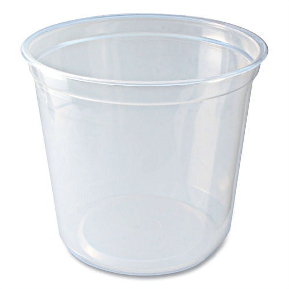 microwavable deli containers, 24 oz, 4.6 diameter x 4.1 h, clear ...