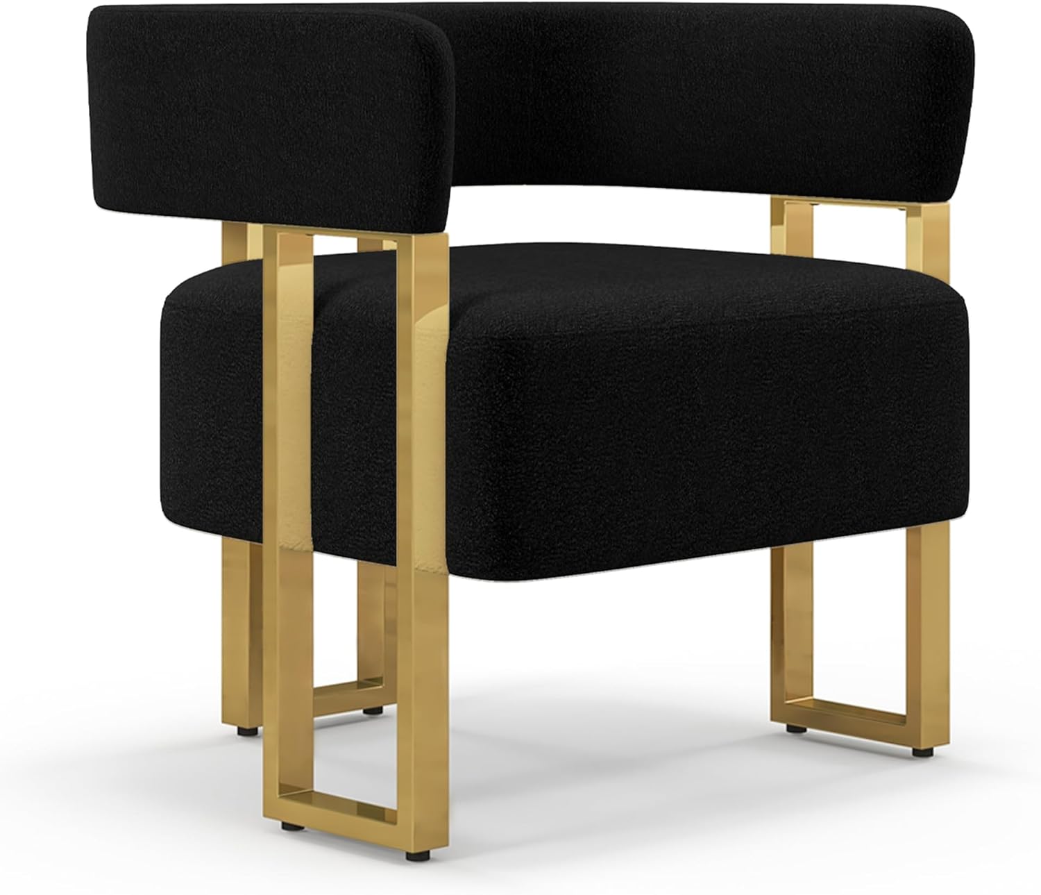 **mid century sherpa boucle accent chair modern upholstered armchair ...