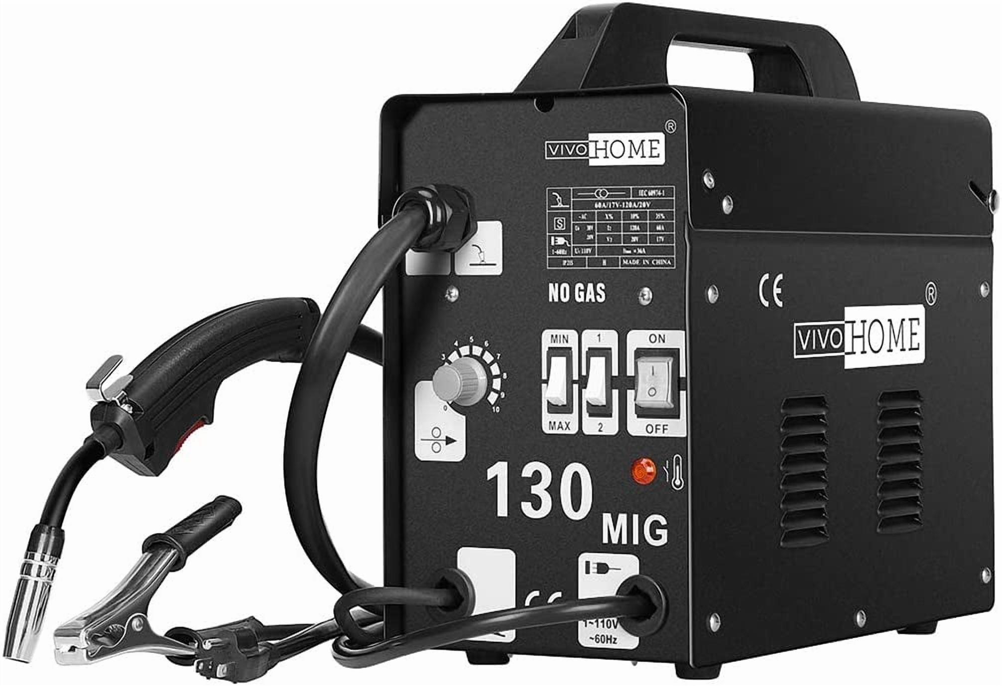 **mig welder 130 flux core wire automatic feed welding machine portable ...