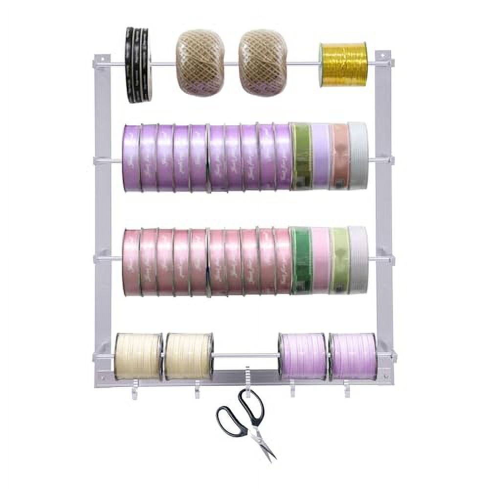 mignonnememe Ribbon Organizer Aluminum Alloy Ribbon Holder Organizer ...