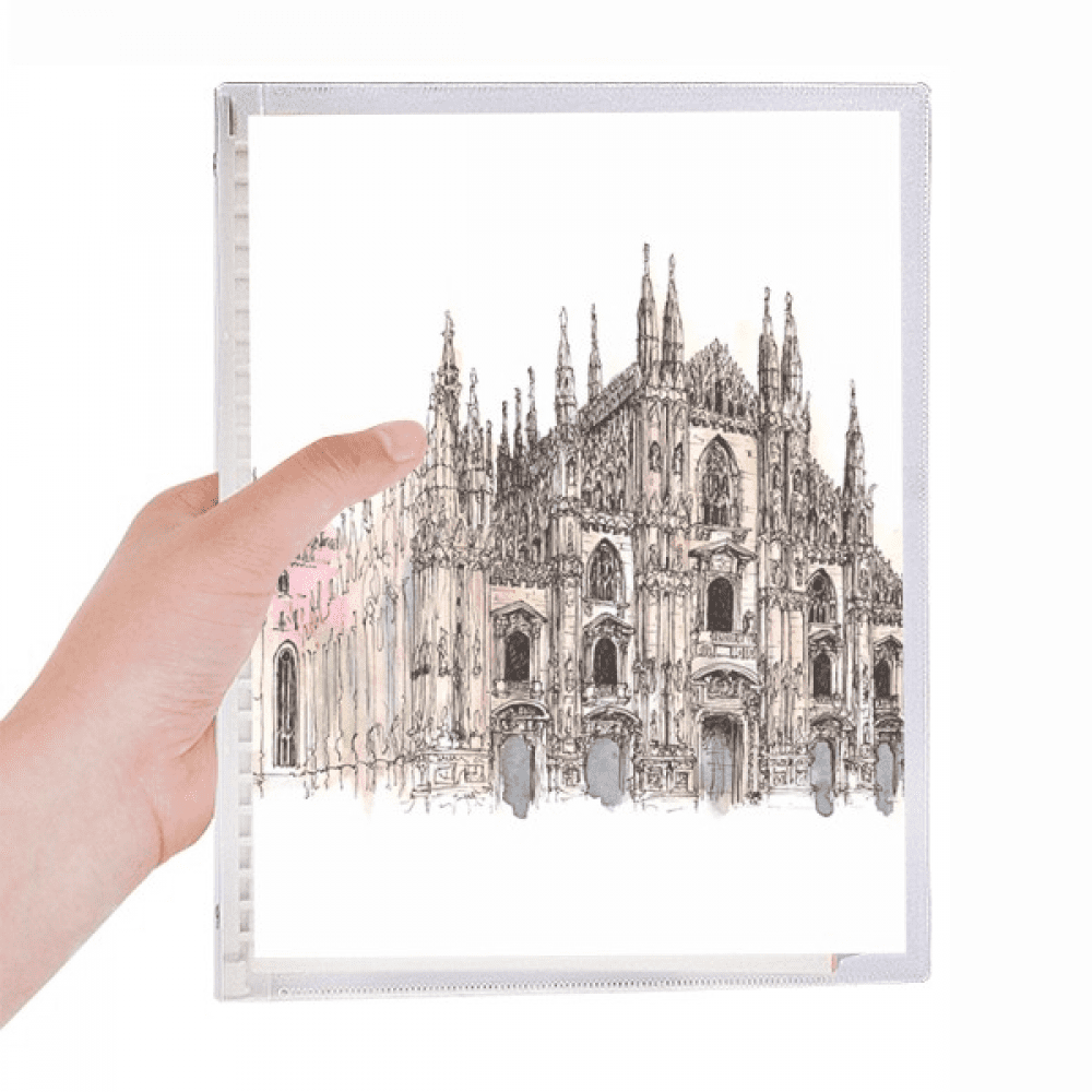 milan cathedral in milan italy notebook loose diary refillable journal ...