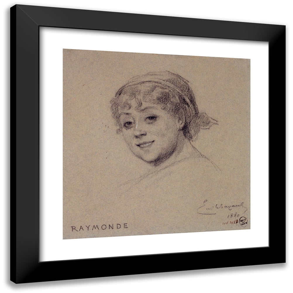 Émile-Antoine Bayard 12x12 Black Modern Framed Museum Art Print Titled ...