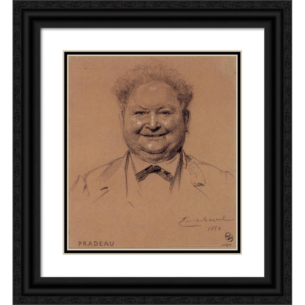 Émile-Antoine Bayard 12x14 Black Ornate Wood Framed Double Matted ...