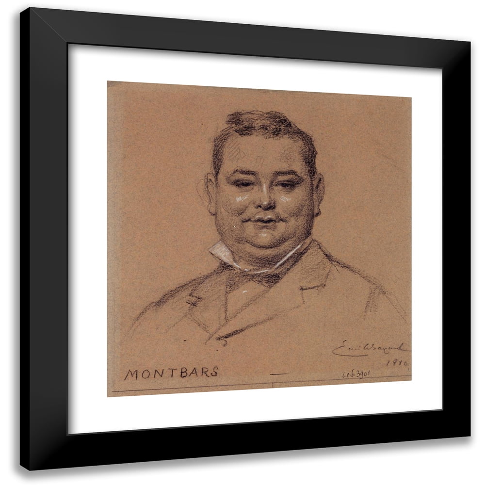 Émile-Antoine Bayard 15x15 Black Modern Framed Museum Art Print Titled ...