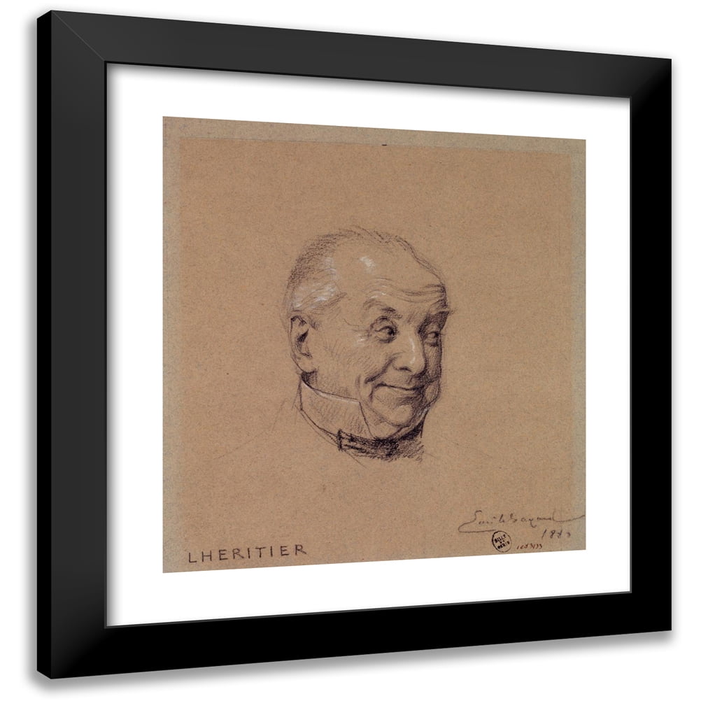 Émile-Antoine Bayard 20x21 Black Modern Framed Museum Art Print Titled ...